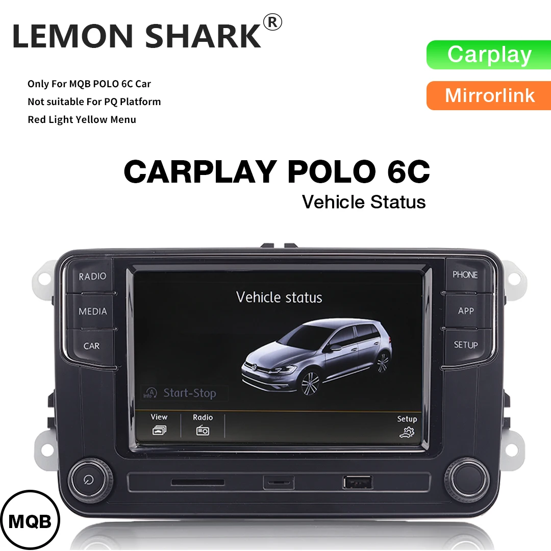 For-VW-MQB-POLO-6C-Car-MIB-Car-Radio-Vehicle-Status-Display-Multimedia-Carplay-MirrorLink ...