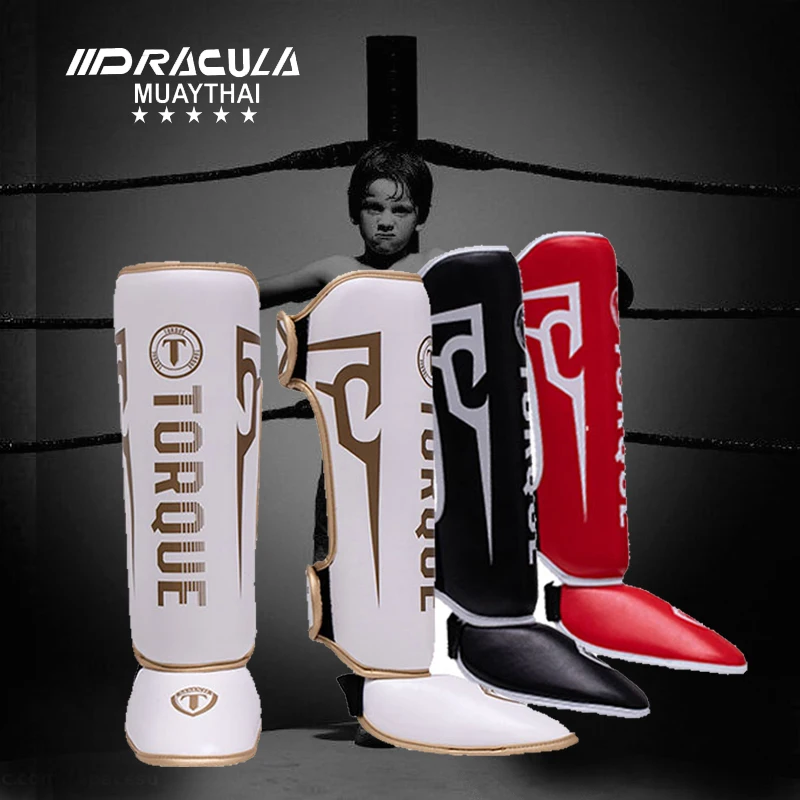 DRACULA-Kids-Youth-MMA-Boxing-Shin-Guards-Kickboxing-Ankle-Support ...