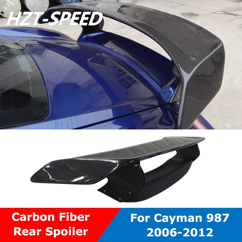 Carbon Fiber Trunk Lip Wing Rear Spoiler For Porsche Cayman 987 2006 ...