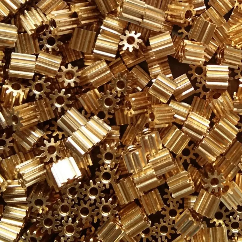 0.5M 7/8/9/10/11 Teeth Copper Gear 5MM Thickness DIY Model Motor 1/1.5 ...
