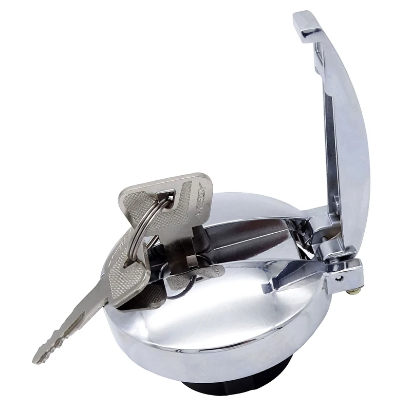 Vintage Motorcycle Custom Fuel Tank Oil Tank Cap With 2 Keys Classic ...