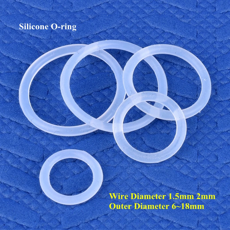 OD-6-18mm-Food-Grade-Silicone-O-ring-Wire-Dia-1-5-2mm-High-Temperature ...