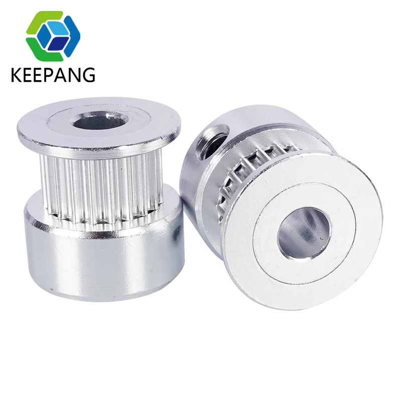 2pcs 3D Printer Parts GT2 Timing Pulley 2GT 16 20 Teeth Aluminum Bore ...