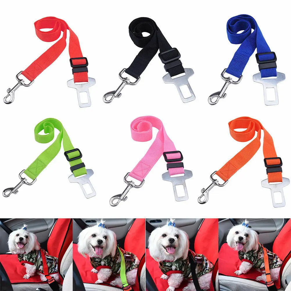 Faroot Adjustable Pet Dogs Vehicle Car Safe Seat Belt Harness Restraint ...