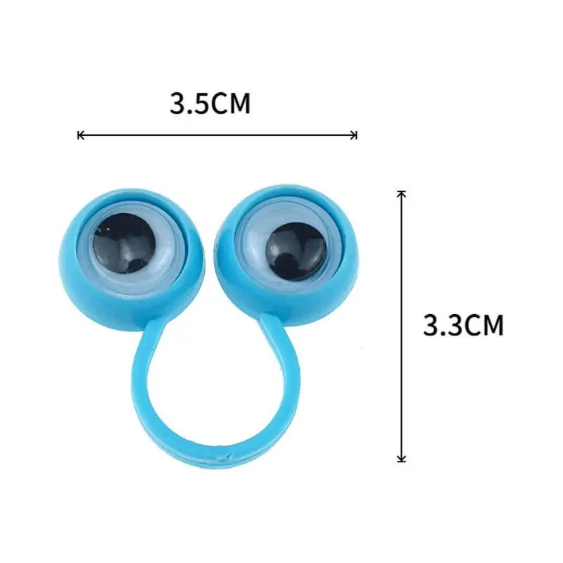 50 Pcs/Set Eye Finger Puppets Googly Eyes Rings Eyeball Ring Kit for ...