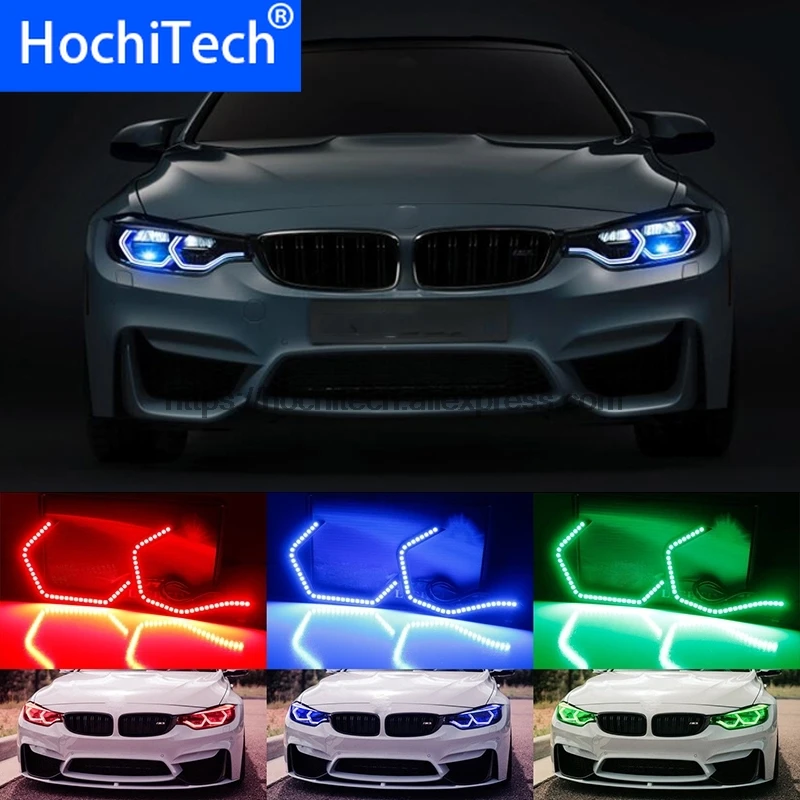 Wifi Rgb Multi-color Concept M4 Iconic Style Led Angel Eye Kit For Bmw ...