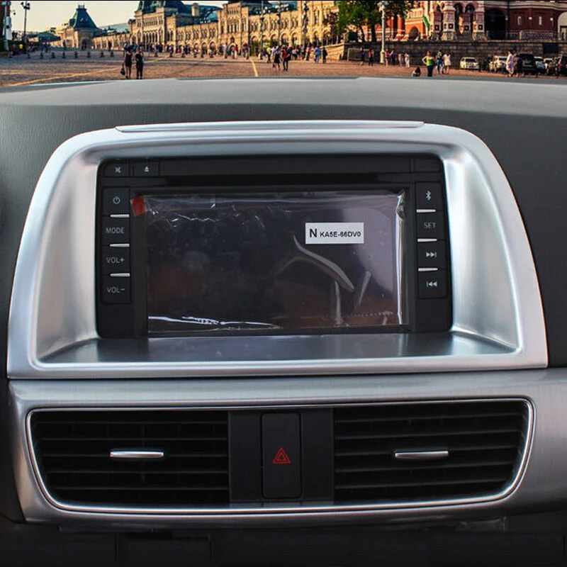 For Mazda CX-5 CX5 2015 2016 ABS Chrome Center Control Panel Cover Trim ...