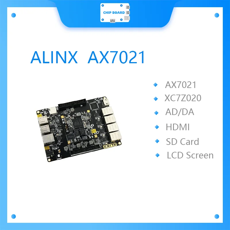 ALINX AX7021 브랜드 Xilinx Zynq 7000 Artix 7 FPGA SoC Zynq XC7Z020 개발 보드 32g EMMC 5 포트 이더넷|데모 보드 ...