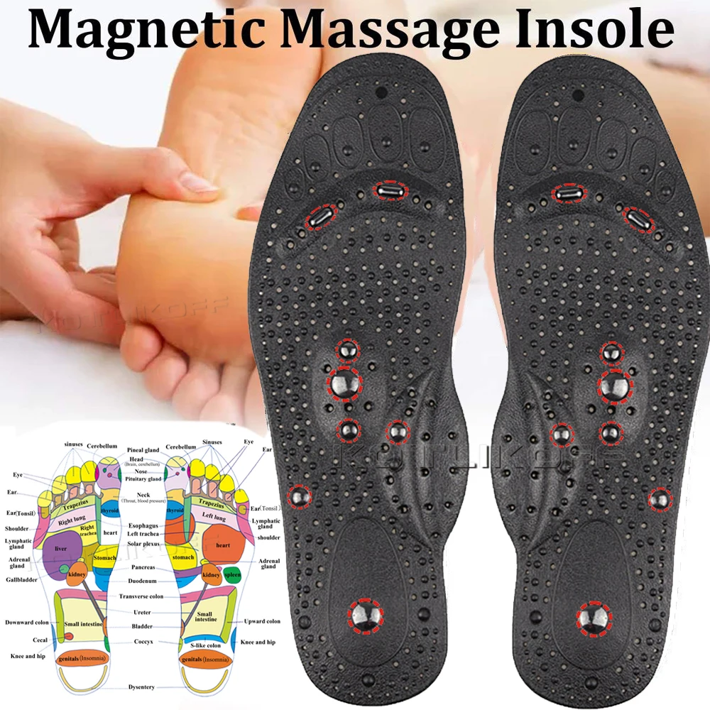 1-Pairs-Magnetic-Therapy-Massage-Insoles-for-feet-Unisex-Weight-Loss ...
