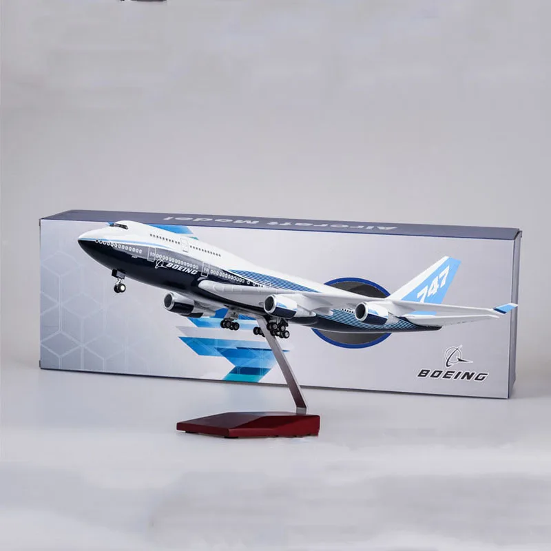 47cm 1/150 Scale Diecast Airplane Model Boe 747 High Quality Simulation ...