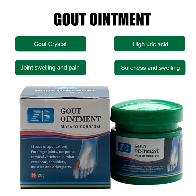 20G-Gout-Ointment-Treatment-Gout-Cause-Joint-Knee-Pain-Toe-Finger-Bone ...
