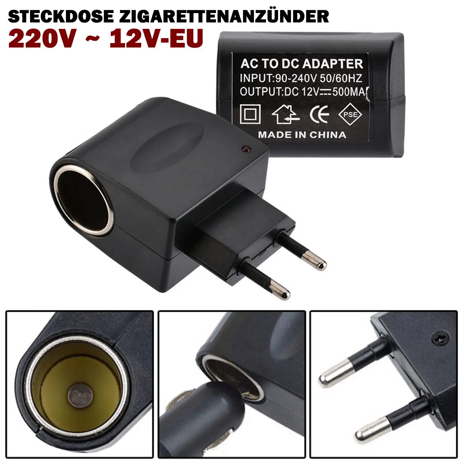 Universal-220V-AC-Zu-12V-DC-Auto-Power-Adapter-Buchse-Konverter-220V-Zu ...