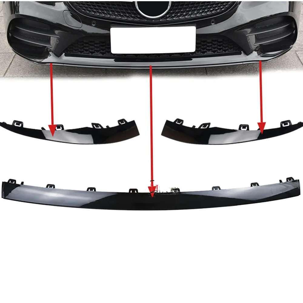 Front-Bumper-Trim-Strip-Chrome-Moulding-Bright-Black-2058858902 ...
