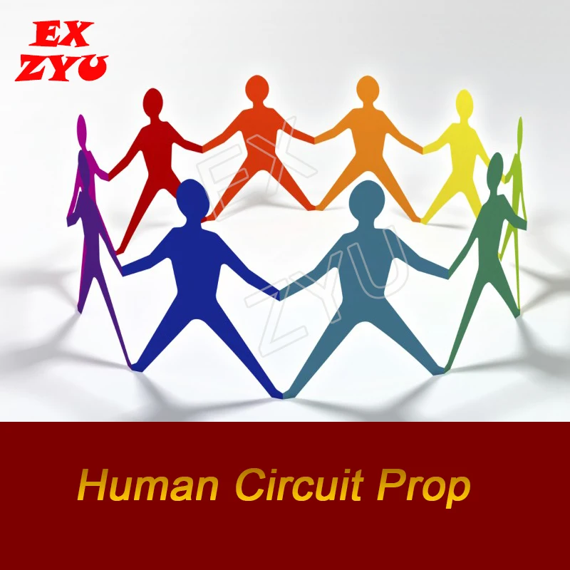 Human Circuit Prop Real Life Escape Room Game Hold Hands To Open 12v ...