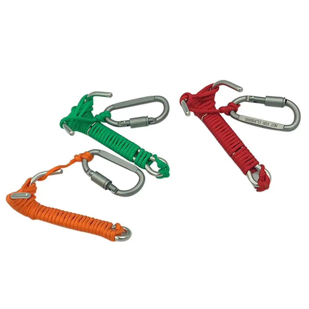 Scuba Diving Stainless Steel Anti lost Double Head Hook w/ 2m Wire Rope ...