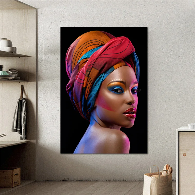 Waterproof Big Size Sexy Lady Poster&Prints Modern Canvas Painting Wall ...
