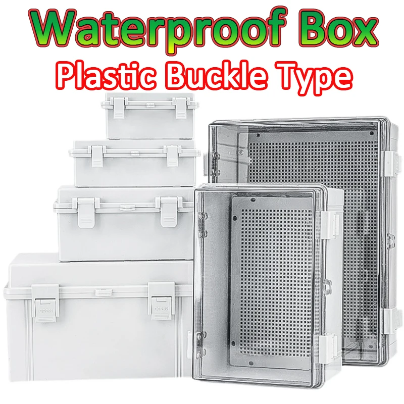 IP67-Waterproof-Plastic-Enclosure-With-Hasp-Electrical-Junction-Box ...