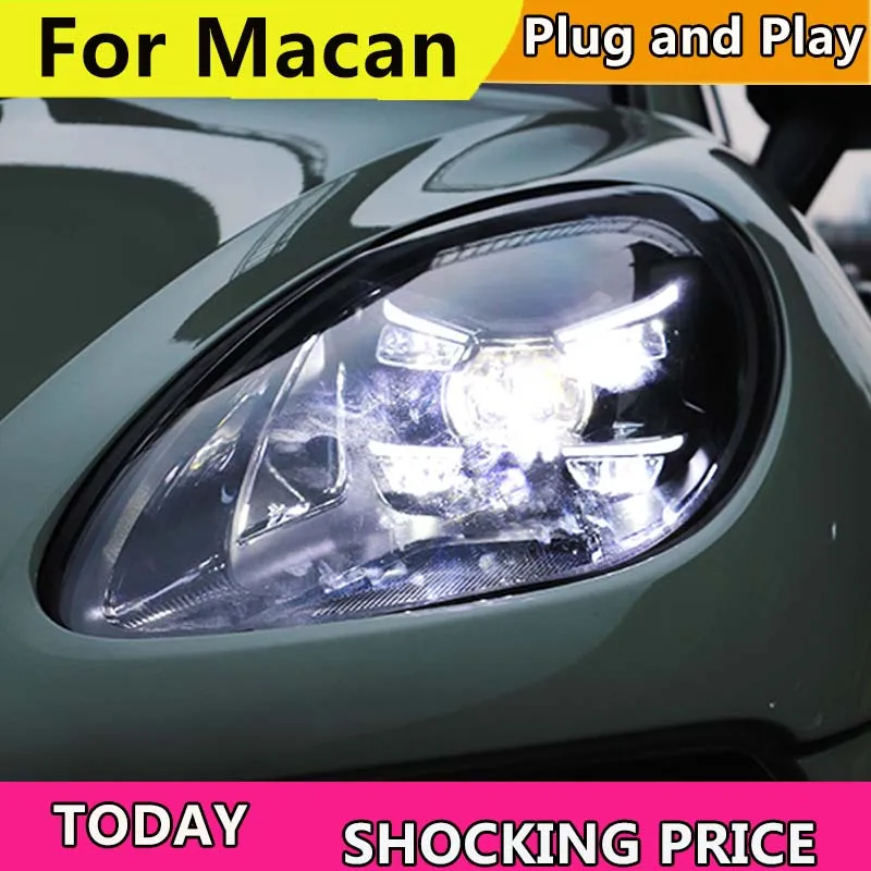 Car Style Headlights For Porsche Macan 2014-2020 For Macan All Led ...