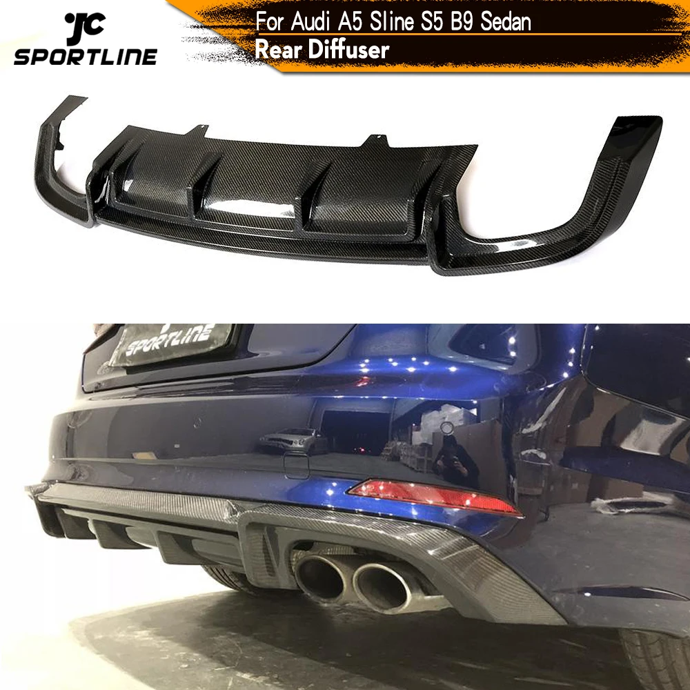 For Audi A5 Sline S5 B9 Sport 2017 - 2019 2-door 4-door Rear Bumper Lip ...