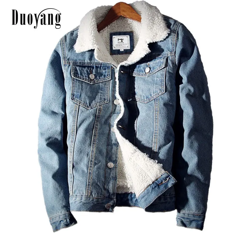 Winter Jeans Jacket Men Denim Coats 2022 New Fashion Long Sleeve Men ...