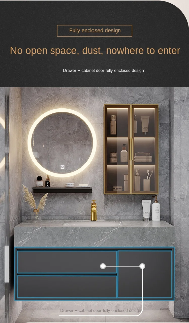 Home Bathroom Smart Bathroom Locker Wash Basin with Sink Cabinet ...