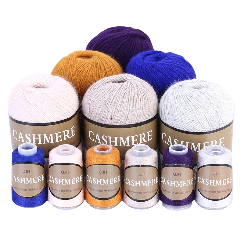 (300g/lot) 6+6 Worsted Cashmere Wool For Knitting Hand Yarn Erdos ...