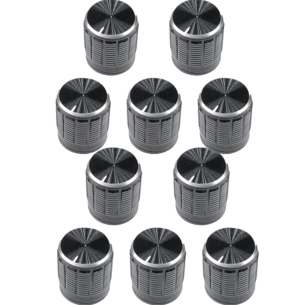 10Pcs/set Control Rotary Button Knop Cap Potentiometer knob Aperture ...