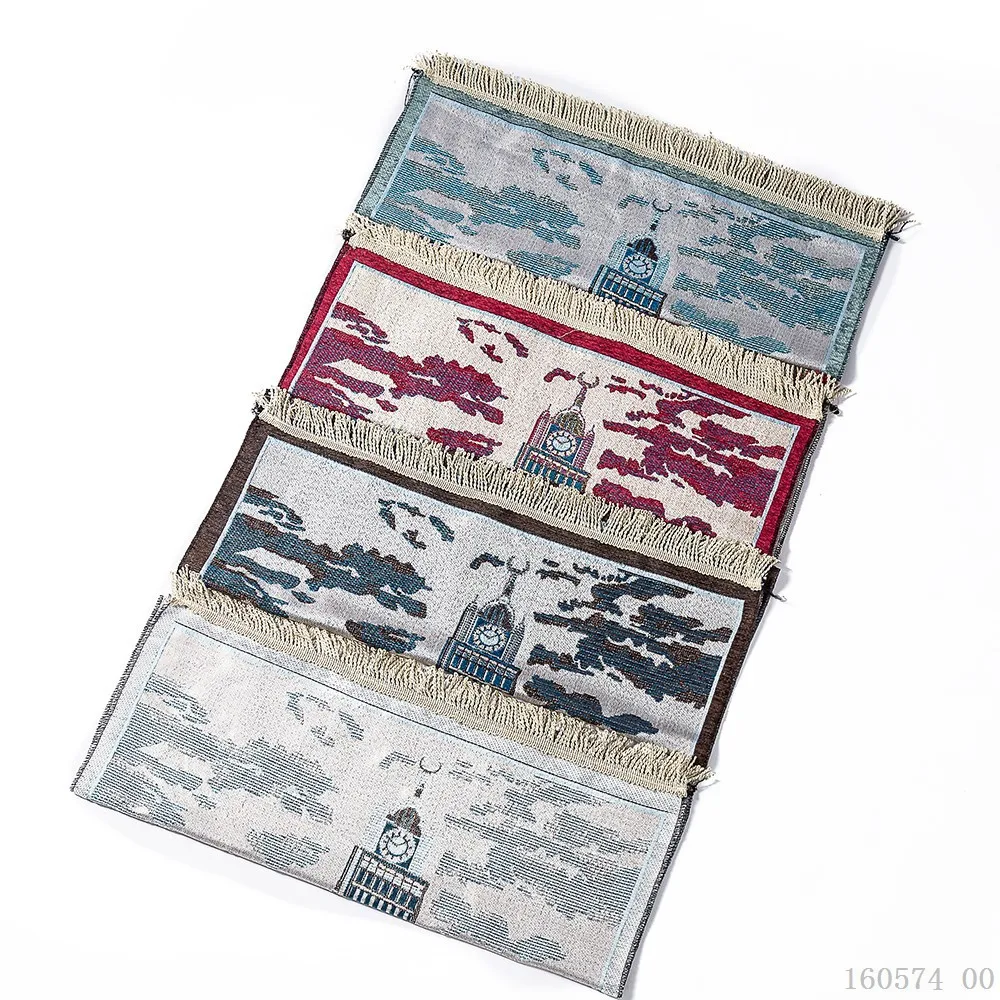 Vip Islamic Prayer Rug Salat Carpet Kneeling Poly Mat For Muslim Prayer ...