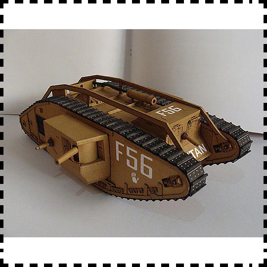 1:25 Scale UKWWI Mark Mk IV Male Tank DIY Handcraft PAPER MODEL KIT ...