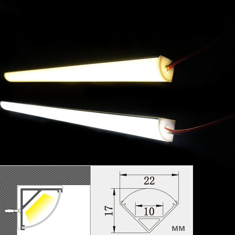 12VDC-50CM-20Inch-Led-Cabinet-Bar-Light-Diode-Invisible-Corner-Profile ...