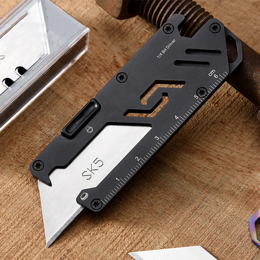Utility-Sliding-Blade-Knife-Pocket-Tool-5-in-1-Multipurpose-DIY ...