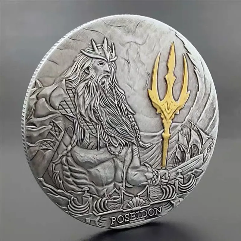 Commemorative-Coins-Arts-Collection-Gifts-Poseidon-Egypt-Jpan-Amaterasu ...