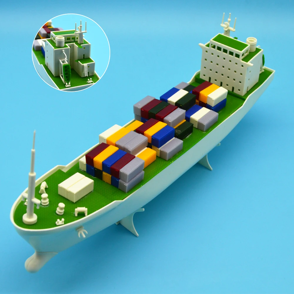DIY-Toys-Dongfang-Container-Ship-Electric-Assembly-Model-Diorama-Gifts ...
