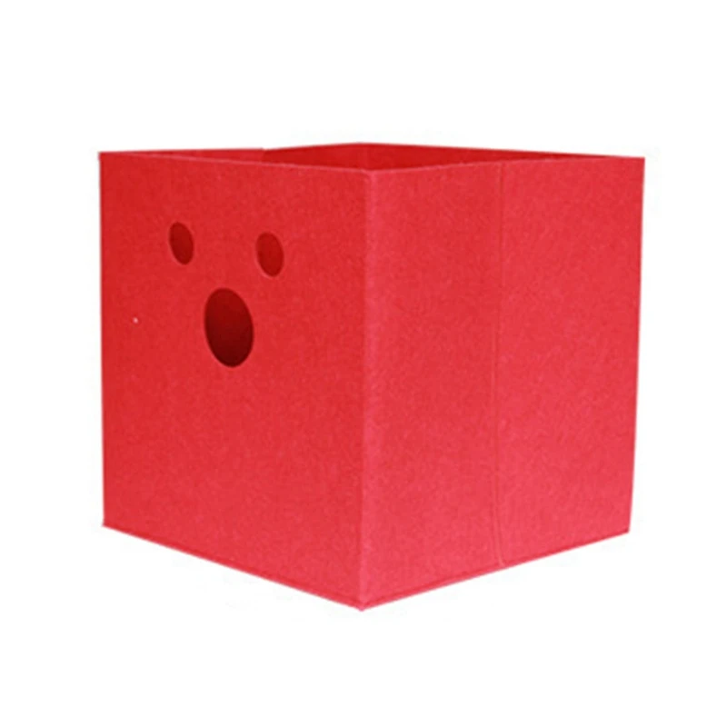 New Square Folding Felt Fabric Storage Box Offices Sundries Storage ...