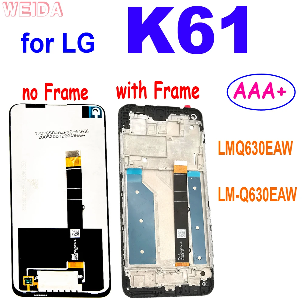 AAA+ LG Q61 LCD For LG K61 LCD Display Touch Screen Digitizer Assembly ...