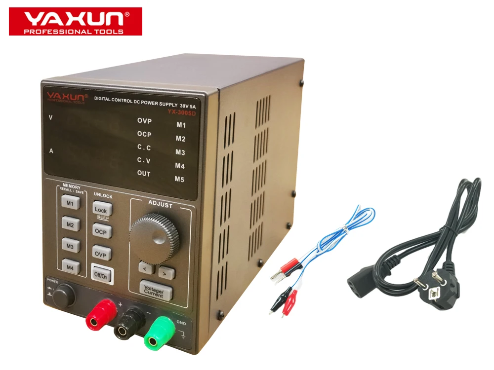 YAXUN YX-3005D 30V 5A Precision Adjustable Digital Programmable DC Power Supply - Acil Shop