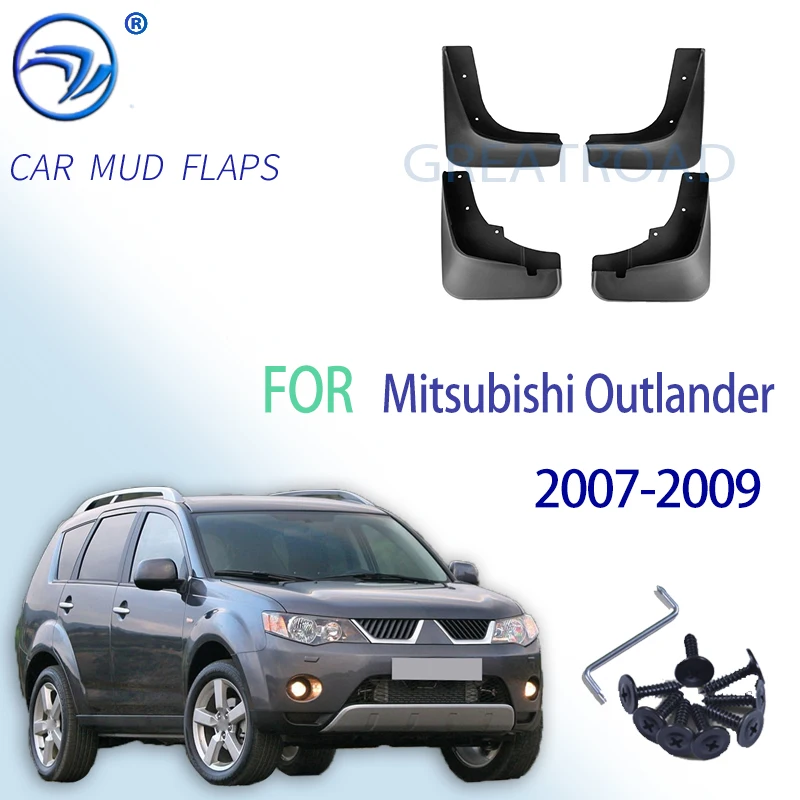 For-Mitsubishi-Outlander-2007-2008-2009-Front-Rear-Car-Mud-Flaps ...