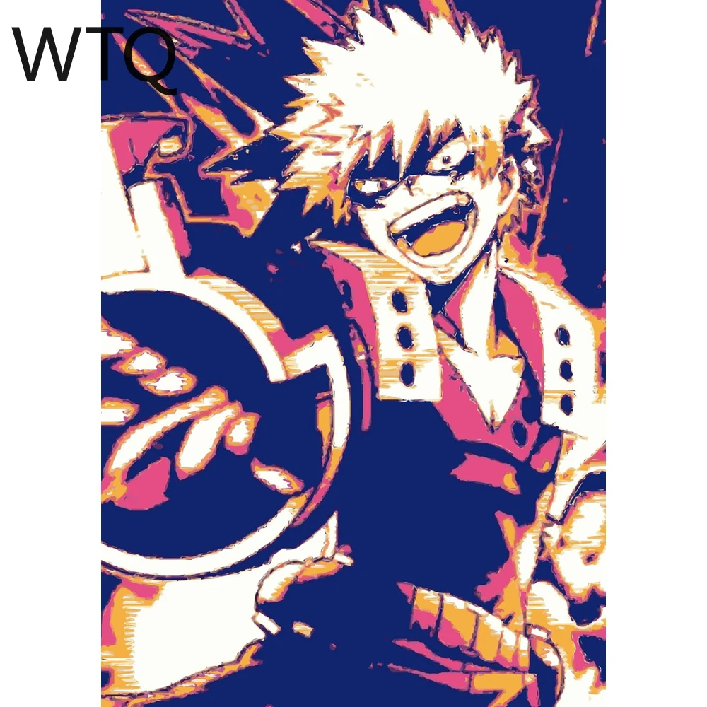 5D DIY เพชรภาพวาด My Hero Academia Cross Stitch ชุดเย็บปักถักร้อยเพชรอะ ...