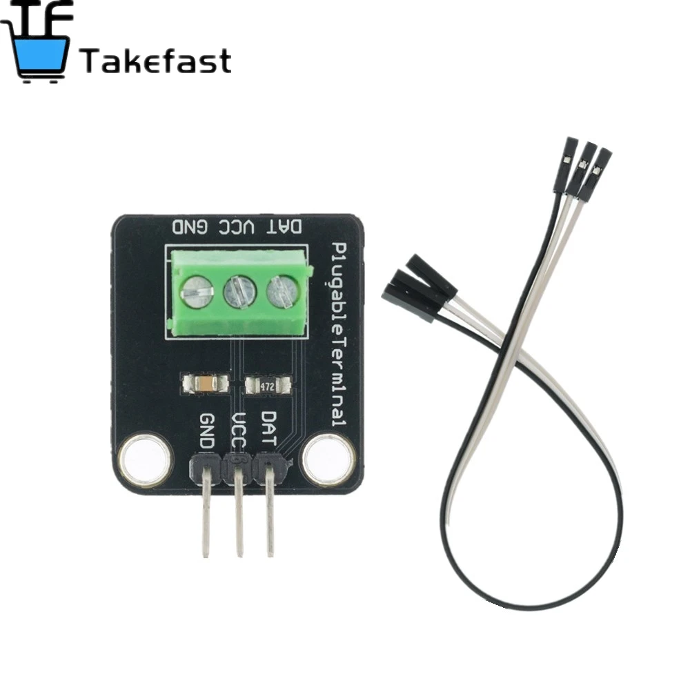 DS18B20 Temperature Sensor Module Kit Waterproof 100CM Digital Sensor ...