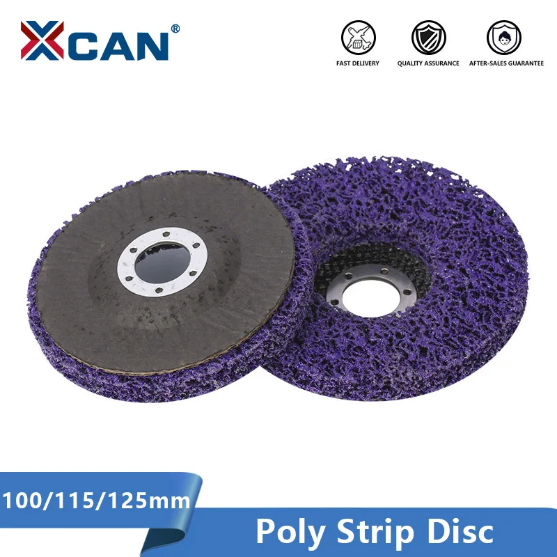 XCAN Poly Strip Disc 100/115/125mm Abrasive Wheel Paint Rust Remover ...