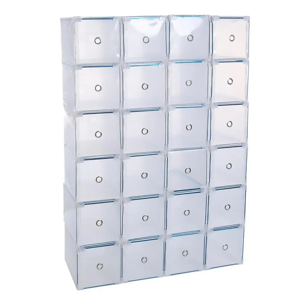 Transparent High Heel Shoes Box Plastic Shoe Boxes Home Organizer ...