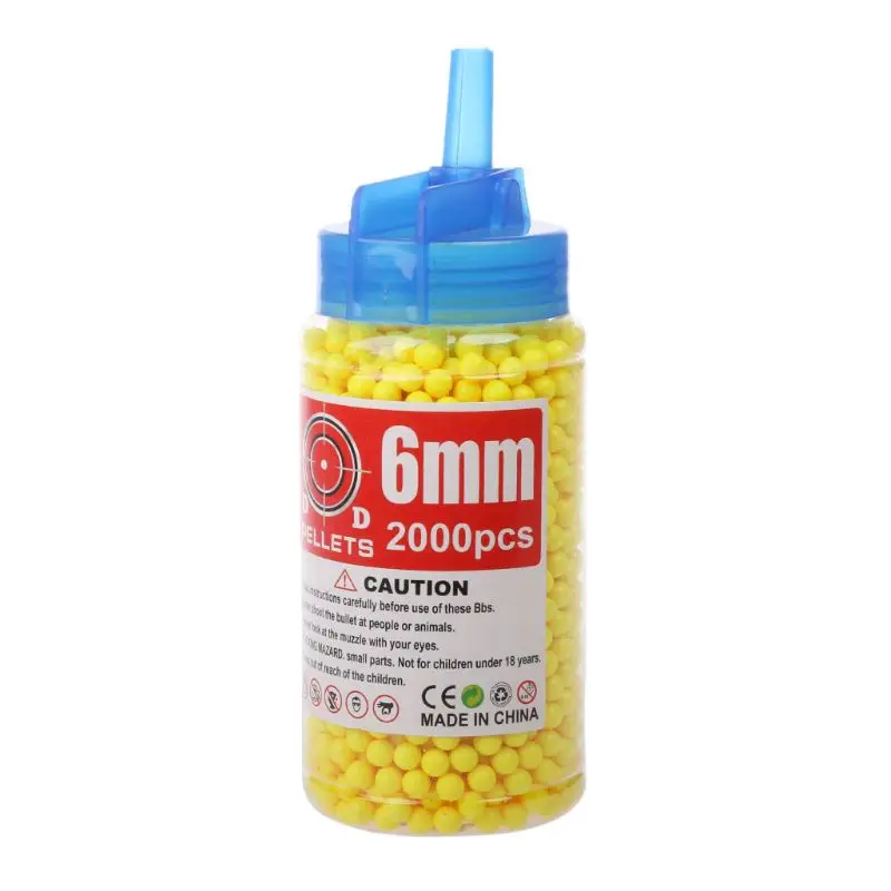 2000PCS 6mm Bb Paintball With Box Toy Gun Hard Plastic Figure Ball BB ...