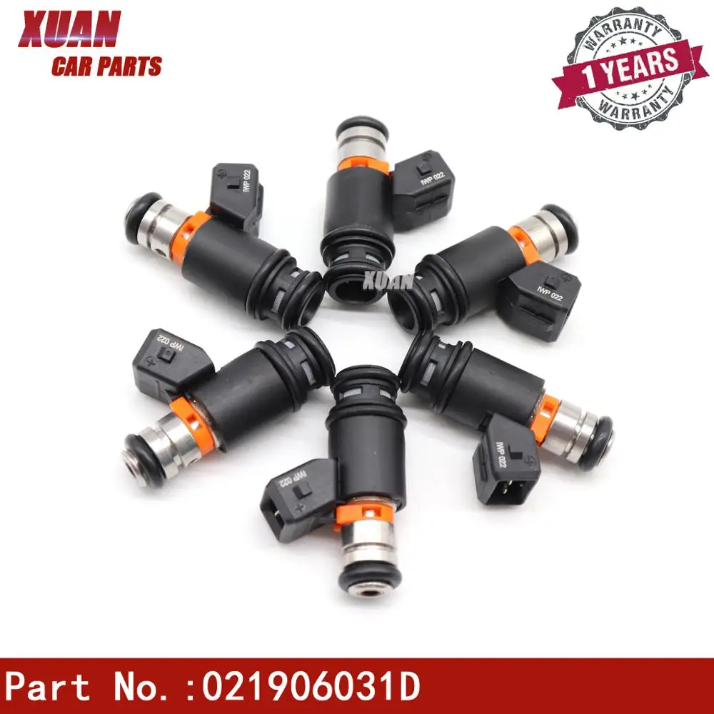Сюань 6 шт./лот высокое качество Топливная форсунка IWP022 021906031D ...