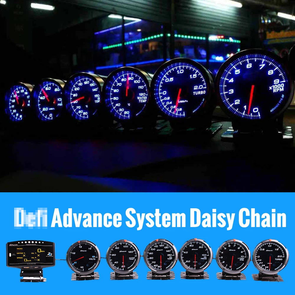 Defi Advance System Daisy Chain Auto Gauge Zd+6 Gauges Advance Bf Volt ...