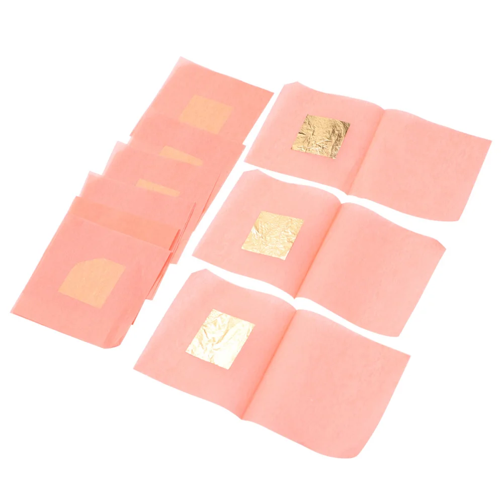 10pcs Deliacte Paper Decor Creative Pure Gold Foil Paper Edible Gold