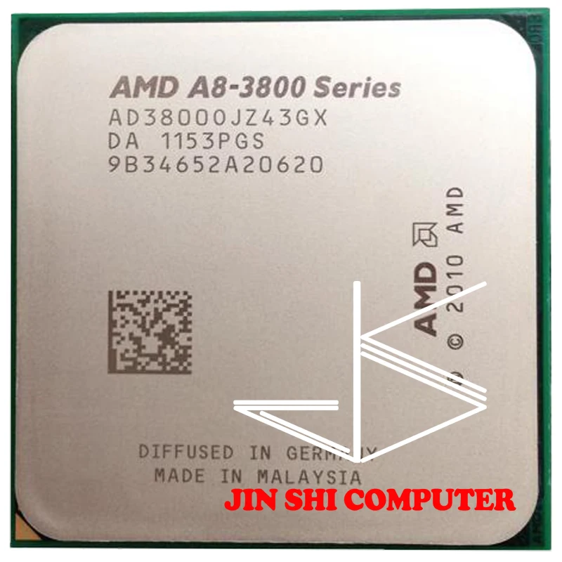 AMD A8-Series A8 3800 GHz Quad-Core CPU Processor AD3800OJZ43GX Socket ...