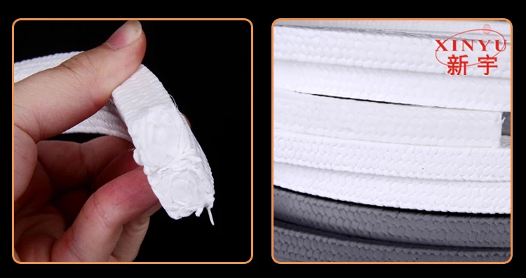 Hot sale pure Non-Oil Braided PTFE Gland Packing, PTFE Packing/stuffing ...