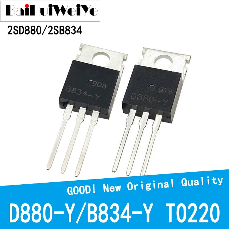 10PCS-LOT-2SD880-2SB834-D880-B834-2SD880-Y-2SB834-Y-TO220-TO-220-NPN ...
