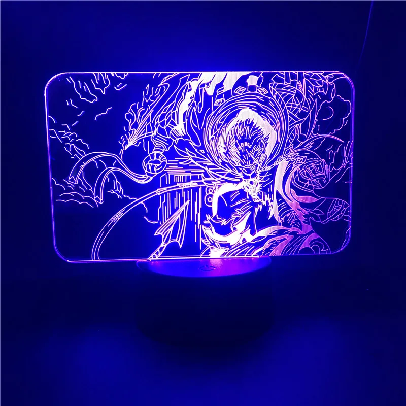 3d Illusion Desk Lamp LOL Aatrox Hero Figure Led Night Light for Game ...
