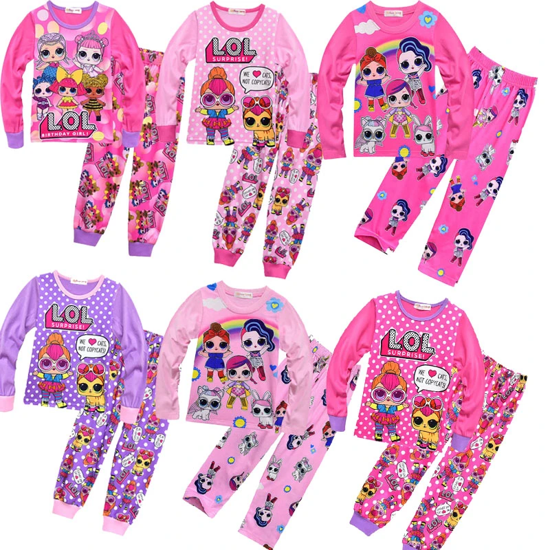 New Lol Girls Clothes Sets Cartoon Doll Lol Suprise Pajamas Two-piece ...
